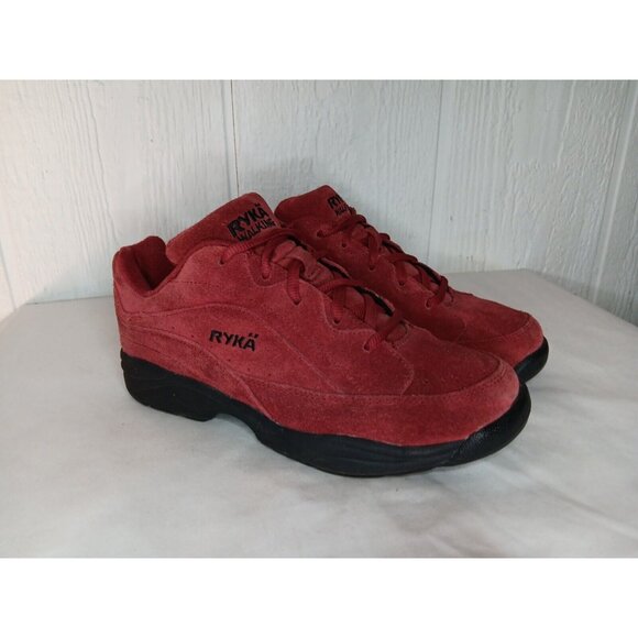 Ryka | Shoes | Ryka Catalyst Walking Shoe Womens 7 W Wide Red Suede ...